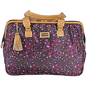 Steve Madden Global Wire Frame Satchel (Dark Purple)