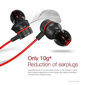 Gaming Earbuds Wired Earbuds in Ear Headphone with Mic and Volume Control for Gaming, 3.5MM Noise Cancelling Stereo Bass Gaming Earbuds for iPhone, Smartphone,Plextone G15 Nintendo Switch,