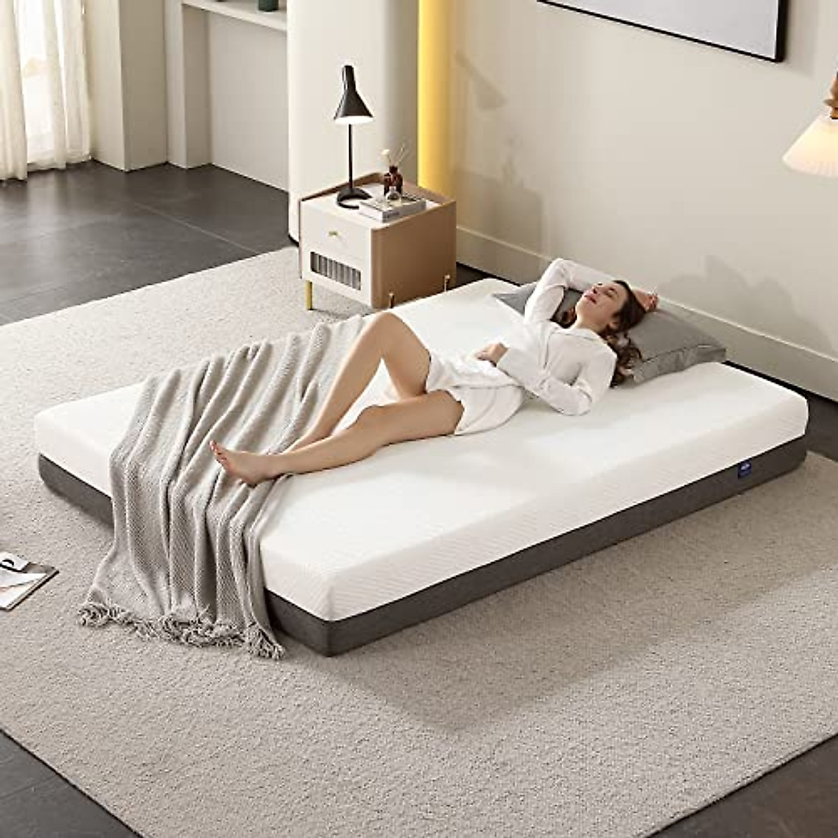 BSHOMGI King Mattress 10 Inch Gel Memory Foam Mattresses for Cool Sleep Pressure Relief, Gel Multi Layered King Size Memory Foam Bed Mattress in a Box (King)