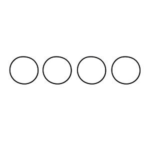 48694 Replacement O-Rings K-48694 for Specific Kohler Shower Valves and Lavatory Faucets (4-Pack)
