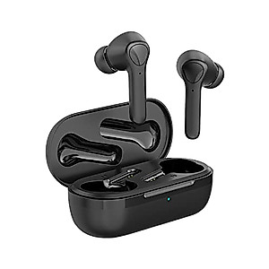 Wireless Earbuds, GRV T5 Bluetooth 5.0 Earbuds with Microphone 34H Playtime Touch Control Clear Call IPX7 Waterproof, Earbud & in-Ear Headphones for Sports (Black)