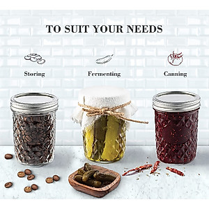 Wide Mouth Mason Jar Lids Canning Lids for Ball, Kerr Jars - 24-Count Split-Type with Leak proof & Airtight Seal Features, Metal Mason Jar Lids for Canning - Food Grade Material, Silver/86 MM