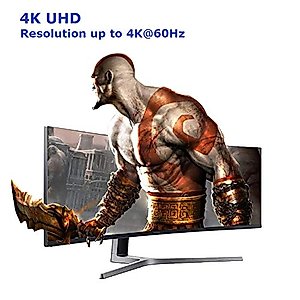 Active DisplayPort to HDMI 2.0 Cable Adapter 10Feet, UVOOI Display Port (DP) to HDMI Cord for 4K@60hz 2K@165Hz 2K@144Hz Cable Supporting Multi-Display Eyefinity Technology