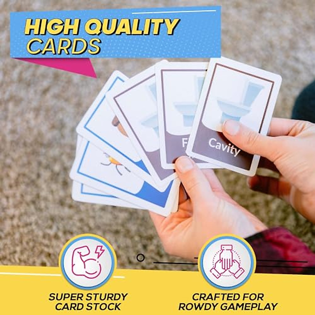 It's Not Poop - Fun Family Card Guessing Game for Kids and Adults, Ideal for Game Night, Camping, Travel and More, for 2-8 Players, Ages 8 and Up