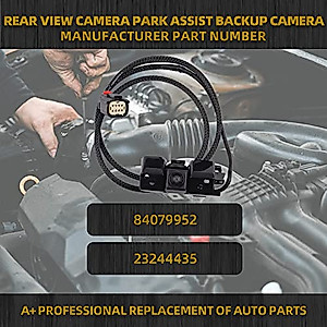 Dasbecan Rear View Reversing Backup Camera Compatible with 8-Pin Chevrolet Silverado GMC Sierra 2500HD 3500HD 2016-2019 6.0L 6.6L V8 Replaces# 84079952 23244435