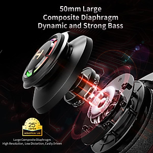 Edifier G35 PC Gaming Headset Hi-Res Sound Quality USB Over-Ear Headphone with 7.1 Surrounding Sound, 50mm Hybrid Driver, ENC Noise Cancelling Mic, 16.8m RGB Light for PC PS4 Mac Laptop Desktop Black