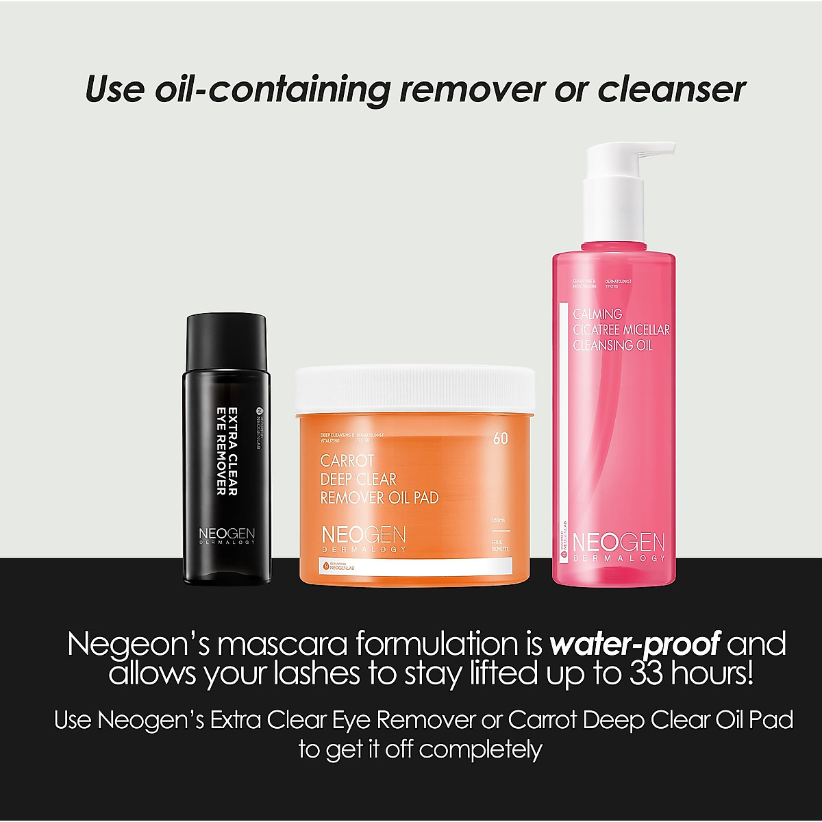 NEOGEN Innovative Sensational Hygienic Washable Extra Slim Metal Mascara (Volume, Black)