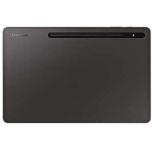 SAMSUNG Galaxy Tab S8+ Plus w/Low Latency S-Pen (128GB, 8GB) 12.4’’ 120Hz AMOLED, Snapdragon 8 (4nm), All Day Battery, Android 12 Wi-Fi Tablet SM-X800 US Model (w/Fast 25W Charging Cube, Graphite)