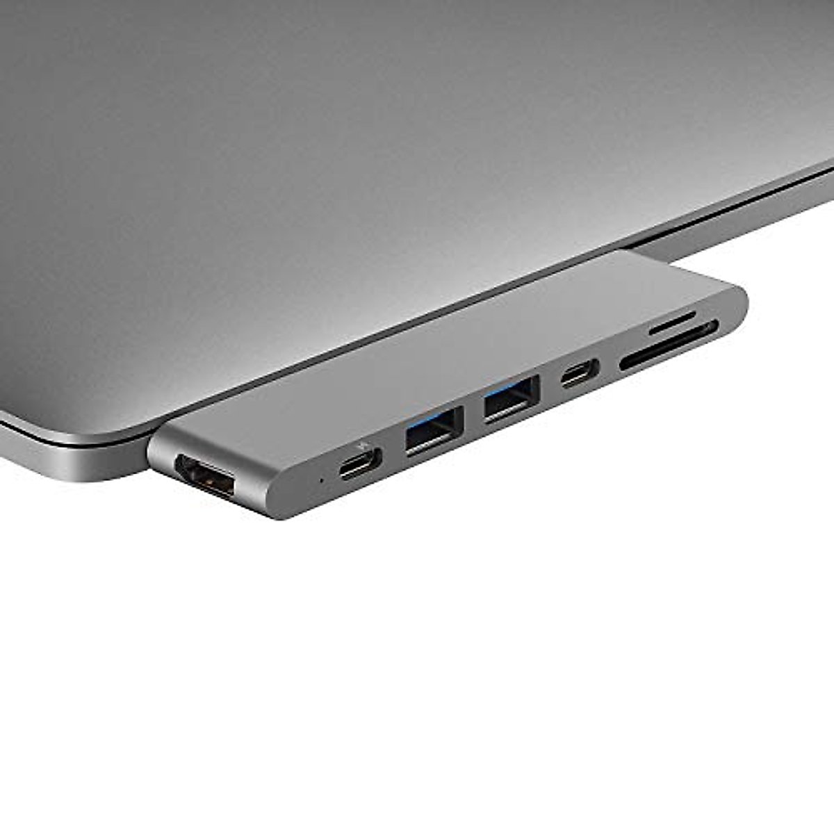 Purgo USB C Hub for MacBook Pro 13 M2 Air 2022/2021-2018, MacBook Adapter with 4K HDMI, 100W PD, 40Gbps TB3 5K@60Hz, USB-C, 2 USB 3.0 and SD/Micro Card Readers