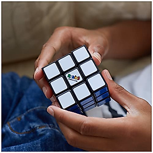 Rubik's Cube, Original 3x3 Puzzle Brain Teaser Fidget Toy with Removable Interchangeable Mod Stickers to Customize, for Adults & Kids Ages 8 and up