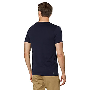 Lacoste Men's Sport Short Sleeve Ultra Dry Croc Graphic T-shirt, Marine/Blanc, Medium