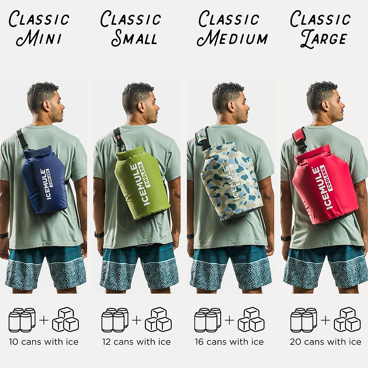 IceMule Classic Coolers Blaze Orange, Large (20L)