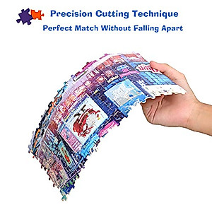 Tektalk Puzzles for Adults,Jigsaw Puzzles for Adults,Jigsaw Puzzle for Teens & Adults (1000 Piece Wooden Puzzle, Times Square in Christmas)