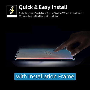 Amleute 【3+1 Pack】 Samsung Galaxy S22 Privacy Screen Protector,9H Tempered Glass【 Support Fingerprint Unlock 】 Anti-Spy Film Compatible for S22 5G