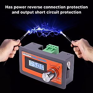 Hilitand High Accuracy Adjustable Voltage Generator with Encoder Adjustment, LCD Display, and ABS Shell for DC 0-10V Output Adjustment