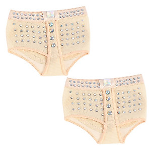 VICASKY Set Dance Pads Girls Undies For Belly Sole Gymnastics S- Palm Forefoot Pad Section - Ballet Practice Toe Thong Women Rhinestone Foot Diamond Shoes Half Size Thongs S Paws Lyrical