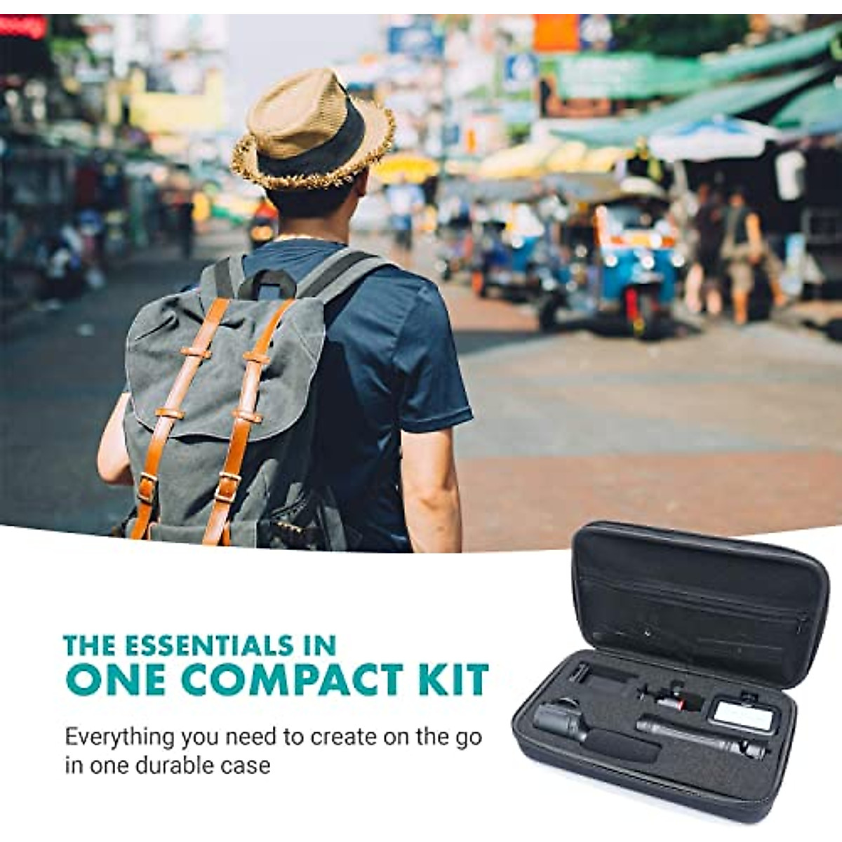 Movo iVlogger Vlogging Kit for iPhone with Fullsize Tripod - Lightning Compatible Vlog Kit- Accessories: Tripods, Phone Mount, LED Light and Shotgun Mic for YouTube Starter Kit