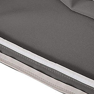 Classic Accessories Montlake FadeSafe Water-Resistant 74 x 23 x 3 Inch Outdoor Chaise Lounge Cushion Slip Cover, Patio Furniture Cushion Cover, Light Charcoal