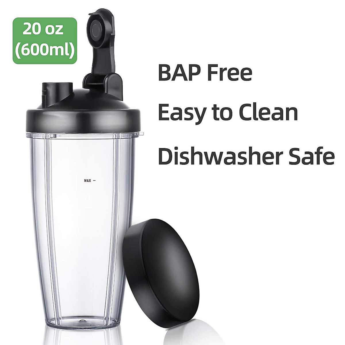 La Reveuse Personal Smoothie Blender 600 Watts with 20 oz BPA-Free Travel Bottle-Dishwasher Safe (1 bottle)