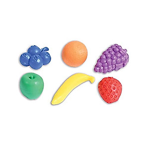 Edx Education Fruit Counters - Set of 108 - Early Math Manipulative for Kids - Teach Beginner Addition and Subtraction - Build Counting, Sorting and Language Skills