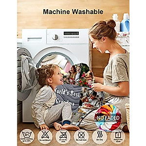 Juantao Mothers&Day Gifts from Daughter Son Husband Custom Blanket with Photo Personalized Picture Blanket Best Mom Ever Gifts for Mom Grandma Wife