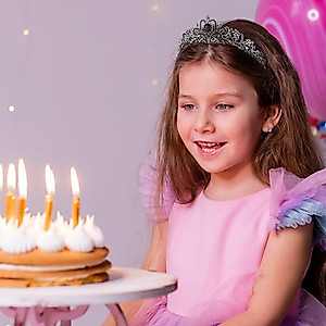 Halloween Tiara Crowns for Women Tiaras for Girls Princess Crown for Birthday Halloween Costume Bride Wedding Queen (Black)