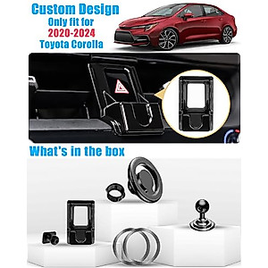 Mengfly Car Phone Holder Mount, for Toyota Corolla 2024 2023 2022 2021 2020, Air Vent Stand, Magsafe Magnetic Navigation Bracket, for Magsafe Case, iPhone 15 14 13 12 Pro Max Plus Mini, All Phones