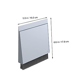 SEWOART 1 Set Desktop Cleaning Kit Mini Car Cleaning Kits Keyboard Broom Kit De Limpieza para Standing Desk Topper Corner Cleaning Brush Dustpan Brush Cleaning Utensils Pbt Bristles Grey