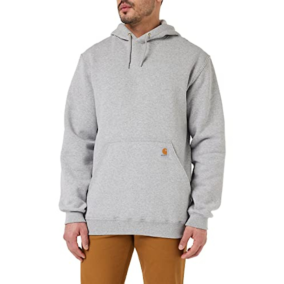 Carhartt Men's Loose Fit Midweight Sweatshirt, Heather Grey, Large Tall