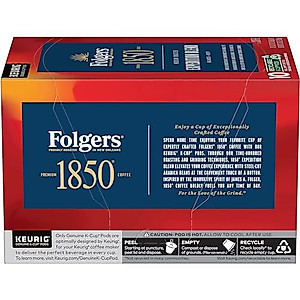 Folgers 1850 Expedition Blend Medium Roast Coffee, 60 Keurig K-Cup Pods