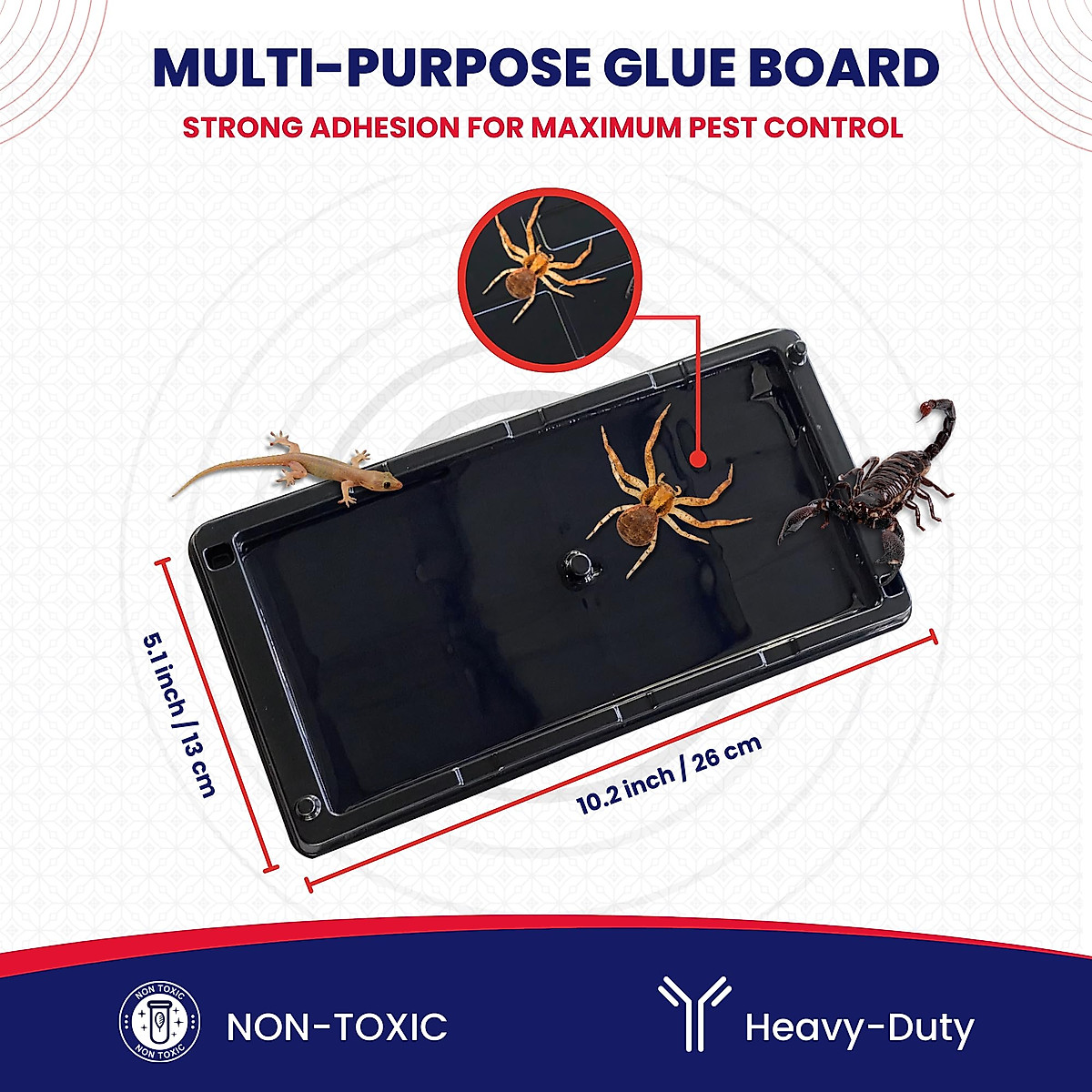Sticky Mouse Pads 12-Pack | Large Glue Boards for Mice, Rats, and Snakes | Non-Toxic Heavy Duty Glue Boards for Indoor Use, Rodents, Spiders
