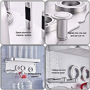 Magik Magnetic Supersonic Hair Dryer Accessories Metal Wall Mount Holder Hanger for Dyson and Other Hair Dryers Bathroom Toothbrush Makeup Cosmetic Shelf Rack Caddy Storage Organizer (Large, Silver)