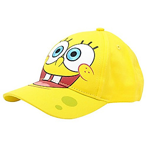 Nickelodeon Spongebob SqaurePants Yellow Adjustable Baseball Cap Unisex Toddlers, Ages 2-5