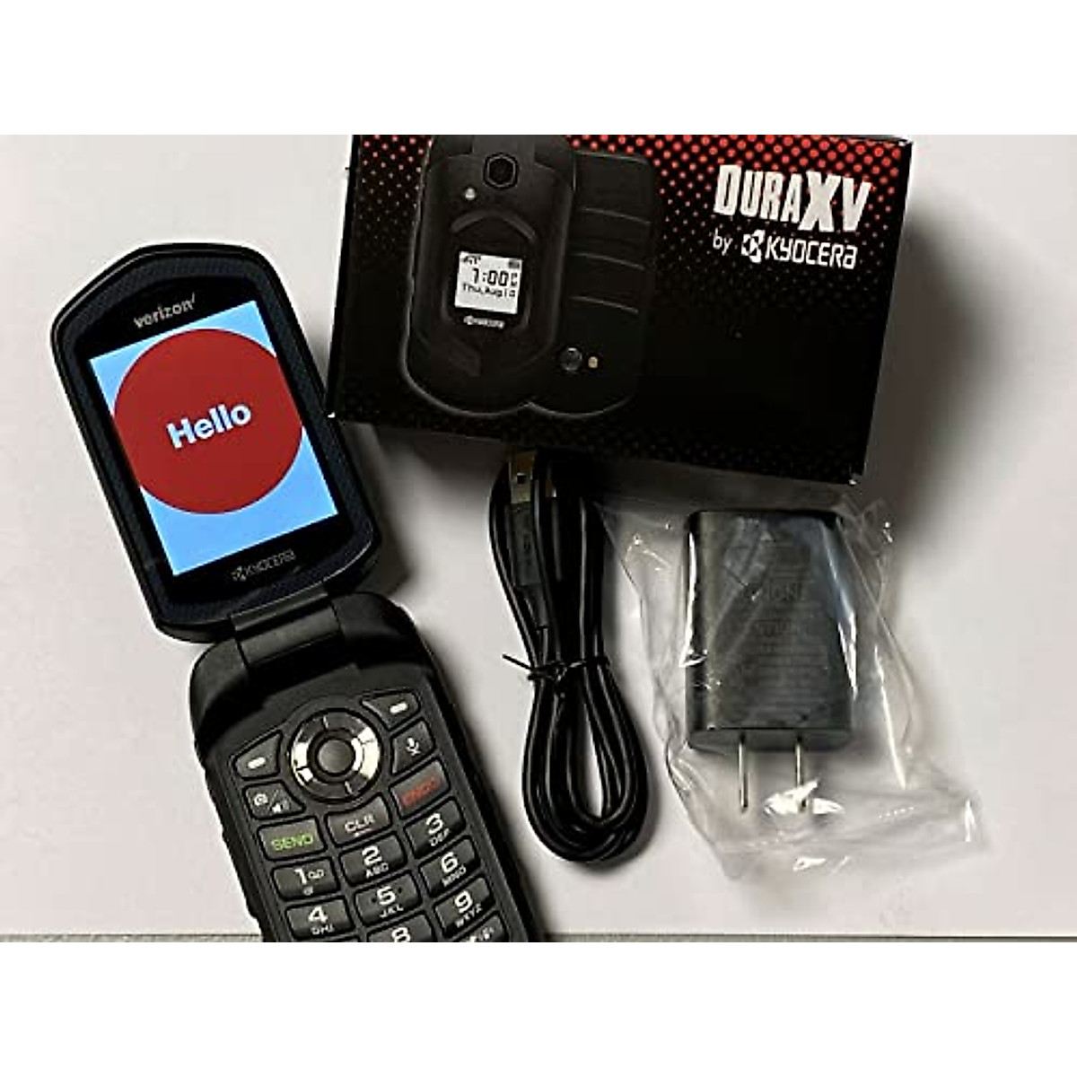 Kyocera DuraXV LTE E4610 Verizon Wireless Rugged Waterproof Flip Phone (Renewed)