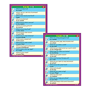 Super Duper Publications | Ask and Answer® Where Questions Fun Deck | Communication and Language Processing Skills Flash Cards | Educational Learning Materials for Children