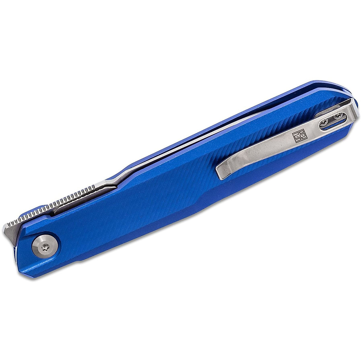 Real Steel G5 Metamorph Mk.II Folding Pocket Knife - Sandvik 14C28N Blade, Aluminum Handle - Camping, EDC Knife for Men and Women (Intense Blue)