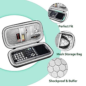 XANAD Hard Calculator Case for Texas Instruments TI-84 Plus CE/TI-84 Plus/TI-86/ TI-Nspire CX II CAS/TI-Nspire CX II/TI-83 Plus/TI-89 Titanium/TI-85 Color Graphing Calculator