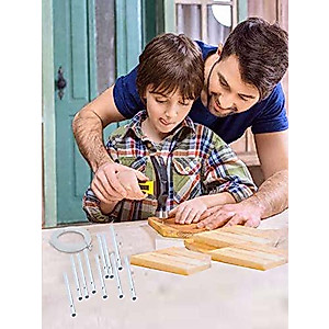 60 Pieces Wind Chime Tubes Parts Supplies String Metal for Crafts DIY Windchime Kits for Adults Kids Arts and Crafts