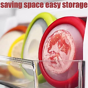 Winb Set of 4 Reusable Fruit and Veggie Savers - Ideal for Avocados, Tomatoes, Apples, Garlic, Onions, and More