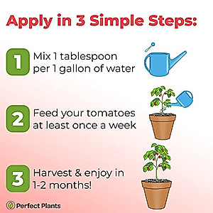 Perfect Plants Tomato Plant Fertilizer in 8oz. Bottle | Help Your Vegetable Garden Thrive | Rich in Essential nutrients