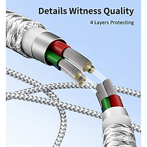 IDISON 6Pack [MFi Certified] iPhone Charger 3/3/6/6/10/10FT iPhone Charger Cord High Speed USB Cable Compatible iPhone14/13/12/11 Pro Max/XS MAX/XR/XS/X/8