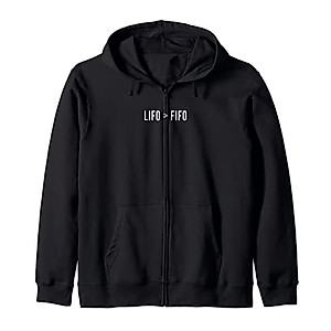 LIFO > FIFO Accountant Controller CPA Bookkeeper Funny Cute Zip Hoodie