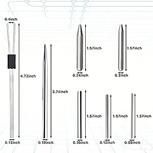 Worldity 10 Metal DIY Model Kit Tool, Metal DIY Model Tool Set, Includes Tab Edge Cylinder Cone Shape Bending Assist Tools, Pliers and Metal Tweezers for 3D Metal Jigsaw Puzzles Model Basic Building