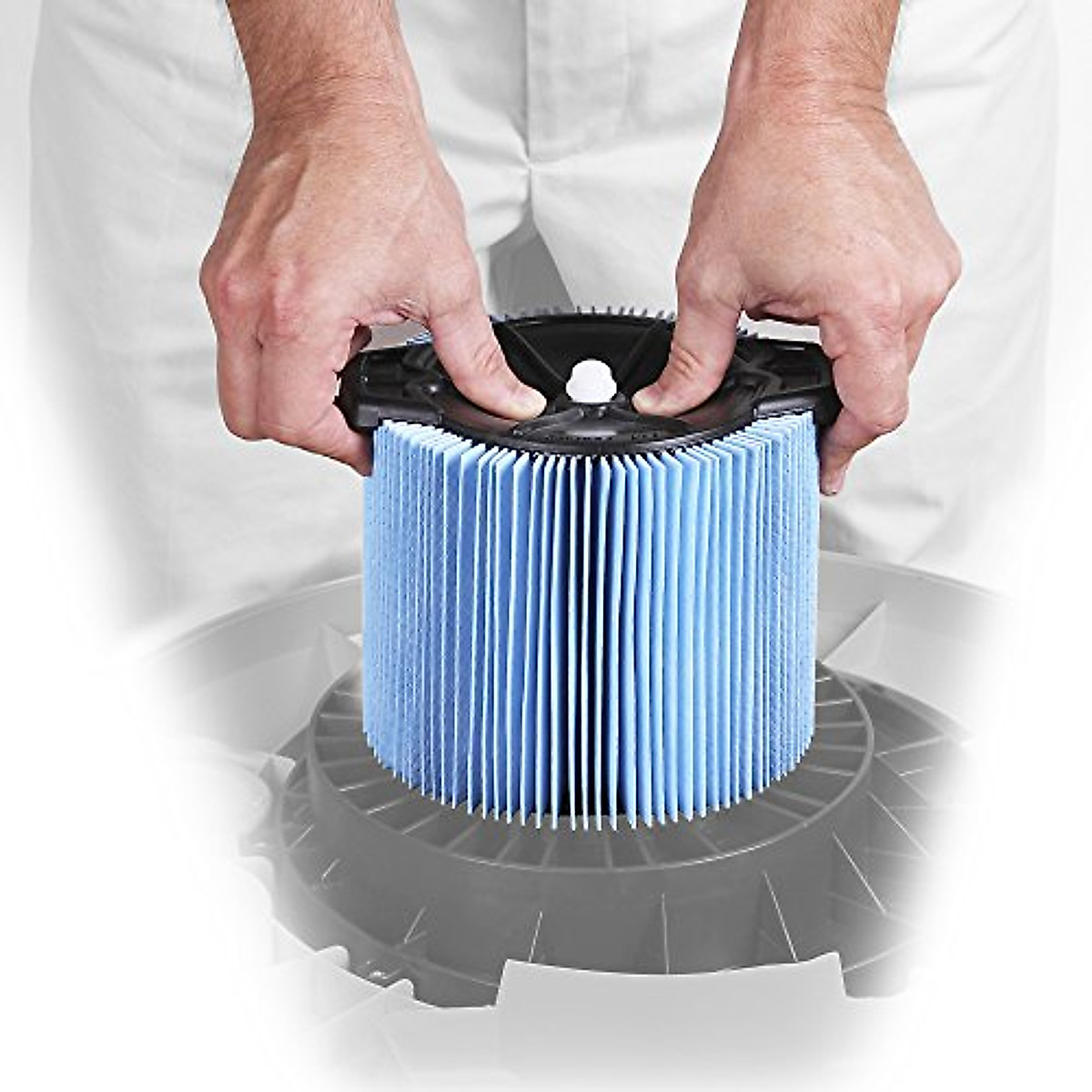 RIDGID Wet Dry Vacuums VAC4010 2-in-1 Compact and Portable Wet Dry Vacuum Cleaner with Detachable Blower, 4-Gallon, 6.0 Peak HP Leaf Blower Vacuum Cleaner