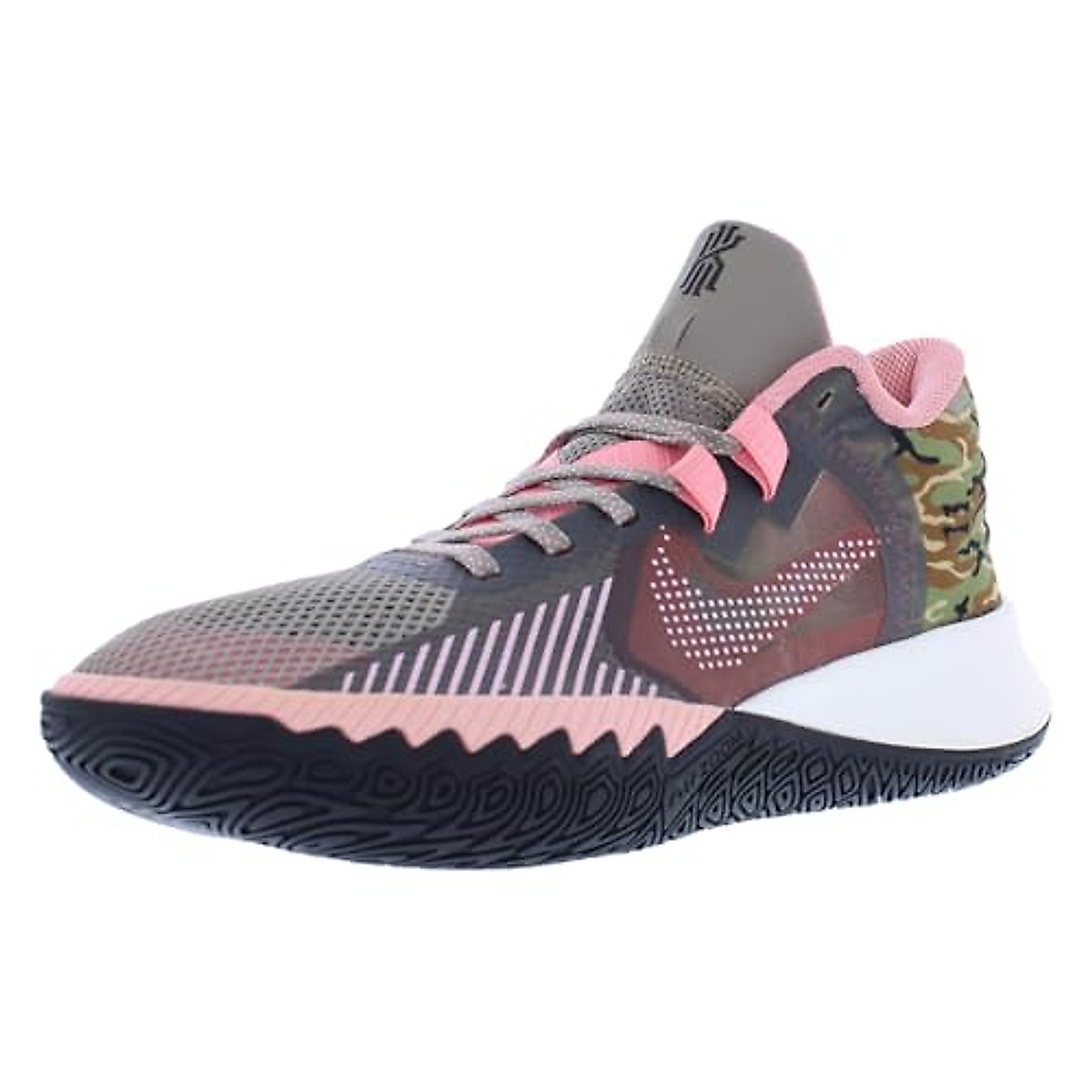 Nike Men's Kyrie Flytrap V Basketball Shoes, Moon Fossil/Med Soft Pink-Sail, 9.5 M US