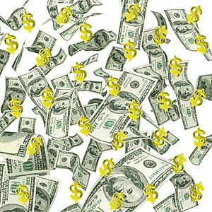 100 Dollar Bill Dollar Sign Confetti for Poker Themed Money Theme Birthday Table Decor, Casino Themed Birthday Las Vegas Game Night Retirement Anniversary Graduation Party Decoration