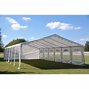 DELTA 40'x20' Budget PE Tents for Parties, Party Tent, Wedding Tent,Outdoor Event Canopy,Outdoor Canopy, carpas para Fiestas with Waterproof Top Cover, Removable Window Walls