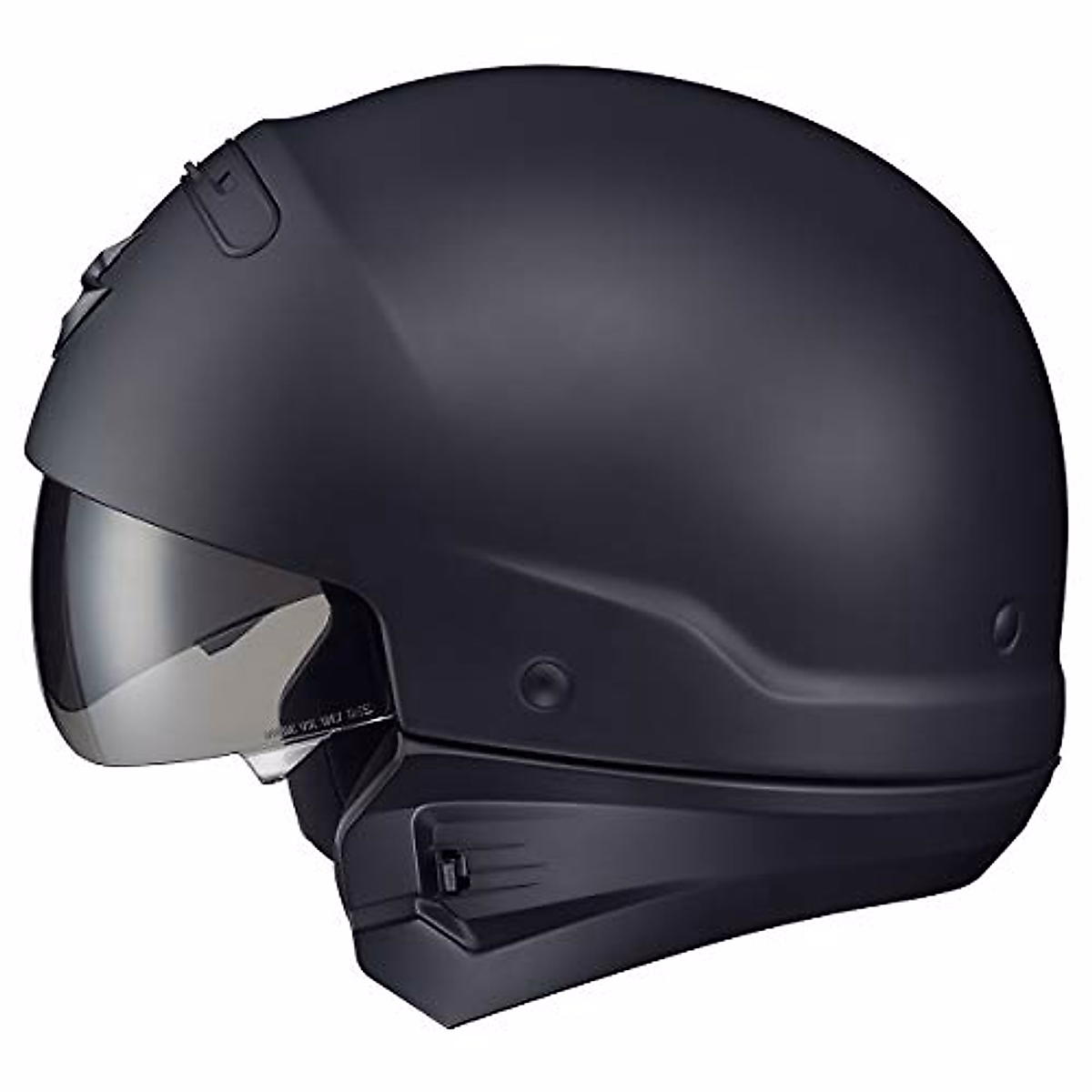 ScorpionEXO Covert Open Face Half Shell 3/4 Mode Motorcycle Helmet Dot Approved Solid Adult Unisex (Matte Black - Large)
