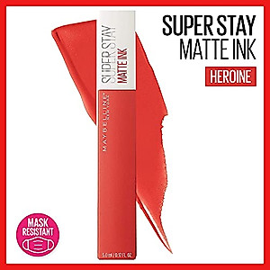 Maybelline New York SuperStay Matte Ink Liquid Lipstick, Heroine, 0.17 FL