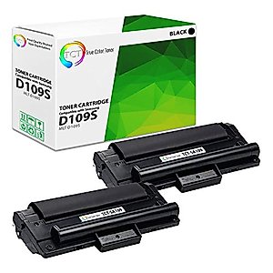 TCT Premium Compatible Toner Cartridge Replacement for Samsung MLT-D109S Black Works with Samsung SCX-4300 Printers (2,000 Pages) - 2 Pack